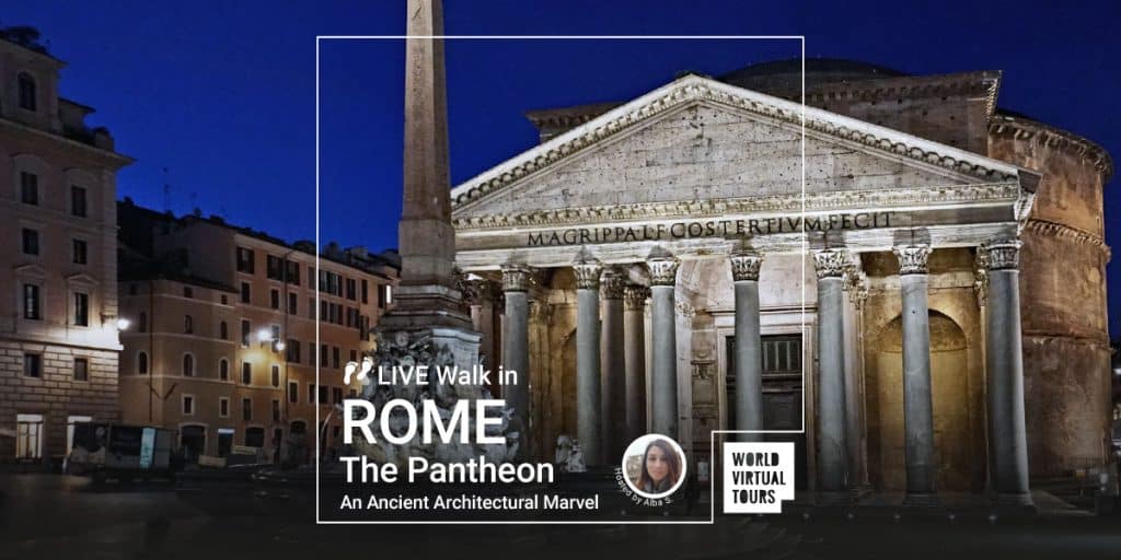 Live Walk in Rome - The Pantheon - An Ancient Architectural Marvel ...