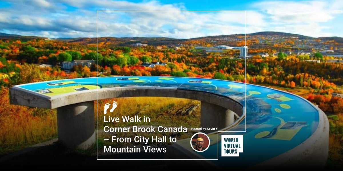 Live Walk in Corner Brook Canada - From City Hall to Mountain Views ...