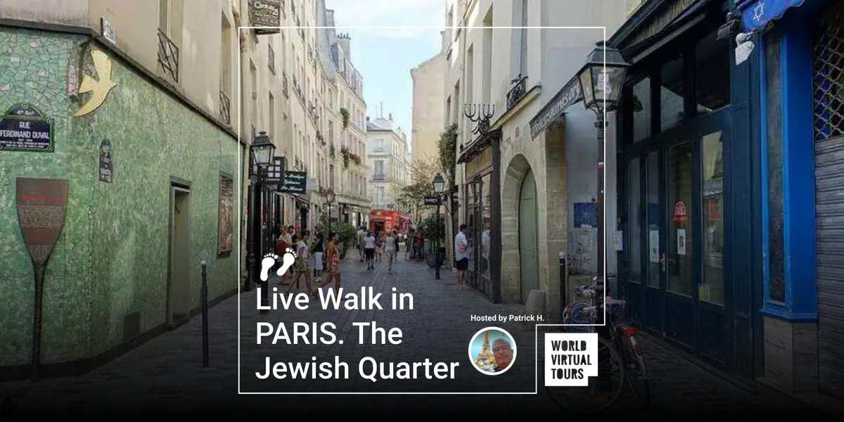 Live Walk in PARIS. The Jewish Quarter - World Virtual Tours