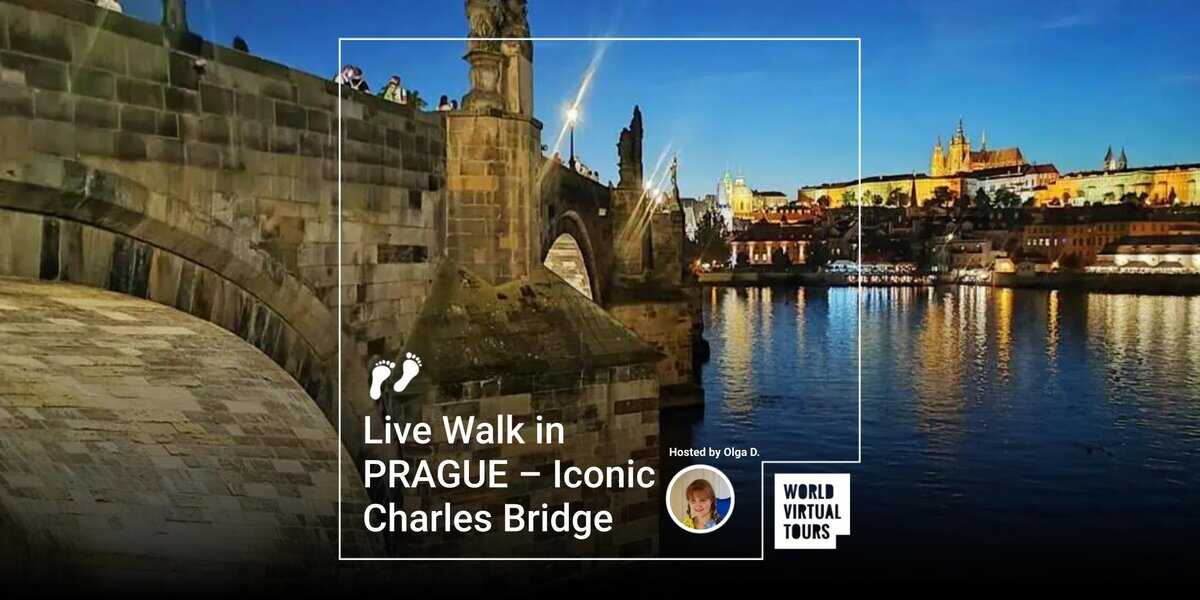 Live Walk in PRAGUE - Iconic Charles Bridge - World Virtual Tours